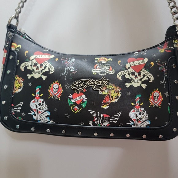 Ed Hardy | Bags | New Exclusive Ed Hardy Iconic Tattoo Tiger Print ...